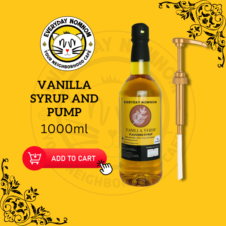 Pump and Flavored Syrup Bundle Everyday Nomnom 1kg (Best for Coffee ...