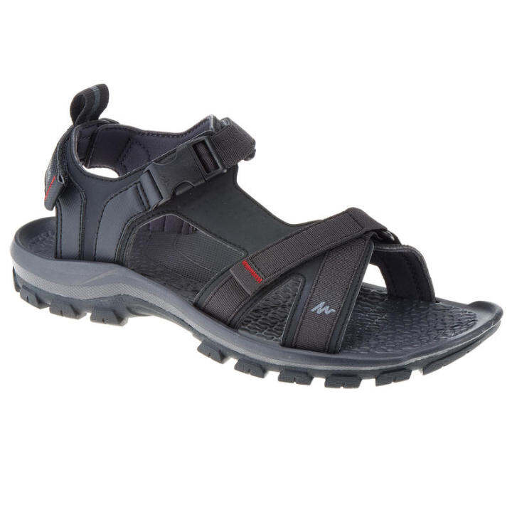 QUECHUA Nh110 Sandal Gunung Pria Country Walking Sandals - Hitam ...