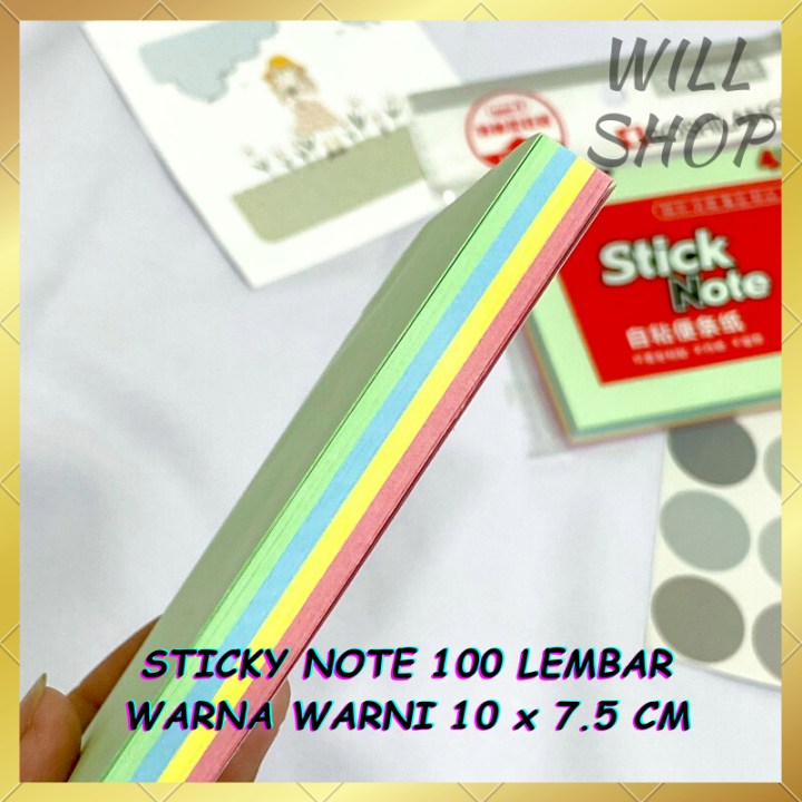 BEST SELLER !! STICKY NOTE POLOS BOSHILANG 100 LEMBAR / SLIM MEMO ...