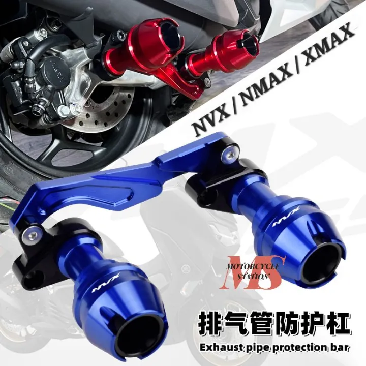 YAMAHA Slider NVX NMAX XMAX Exhaust Protector Slider Ekzos Anti Drop ...