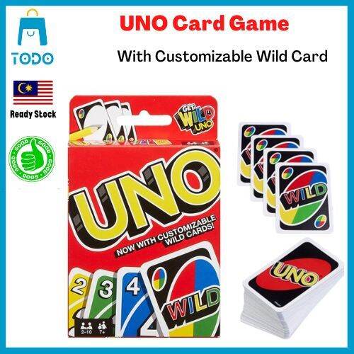 【Malaysia Ready Stock】UNO Card Game Cards With Customizable Wild Card ...