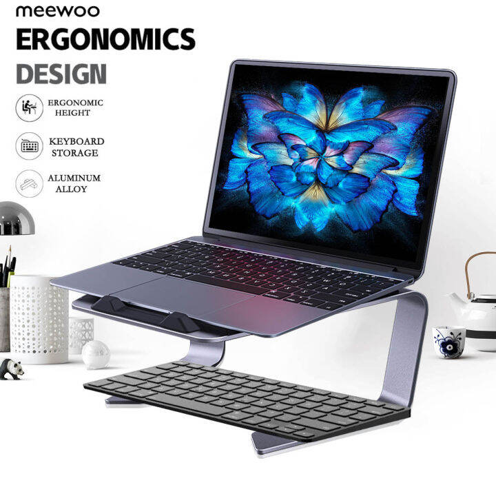Meewoo Laptop stand Laptop Riser Aluminum Alloy Hollow Ergonomic Design ...