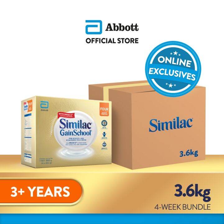 [Online Exclusive] Similac Gainschool HMO 3.6KG For Kids Above 3 Years ...