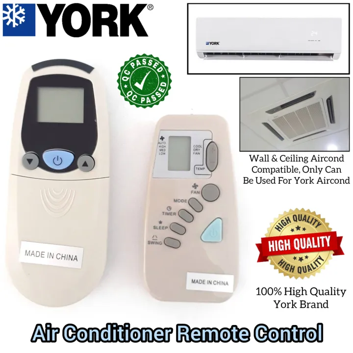 York Air Conditioner Aircond Remote Control For Home Electrical Use | Lazada