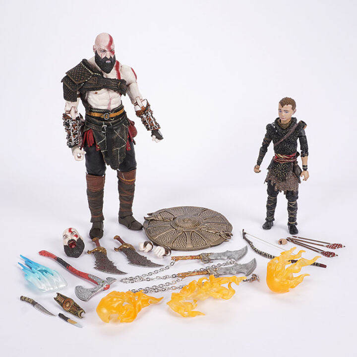 NECA Classic Game Ultimate God of War Action Figure Kratos Atreus Ghost ...