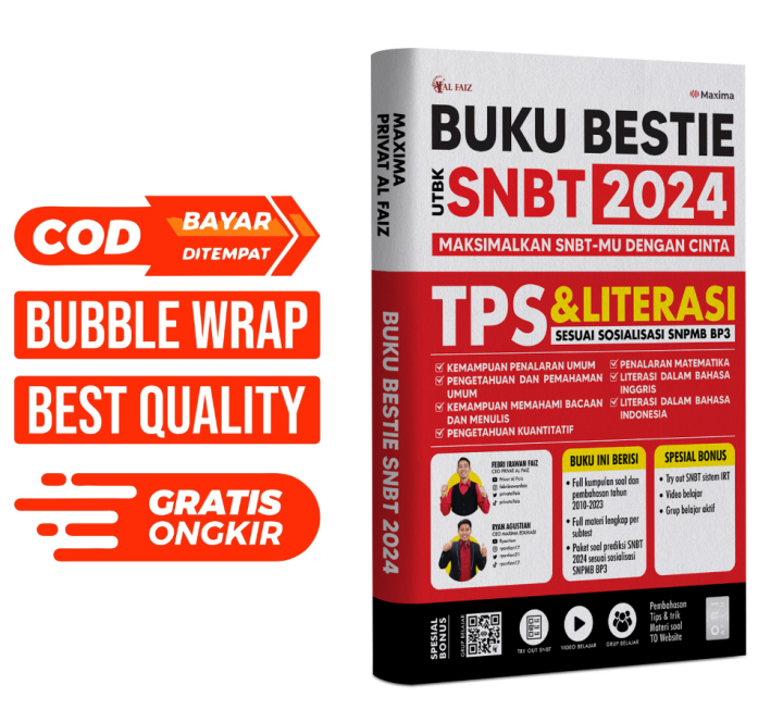 Buku Bestie UTBK SNBT 2024 TPS dan Literasi MAXIMA ALFAIZ - oRIGINAL | Lazada Indonesia