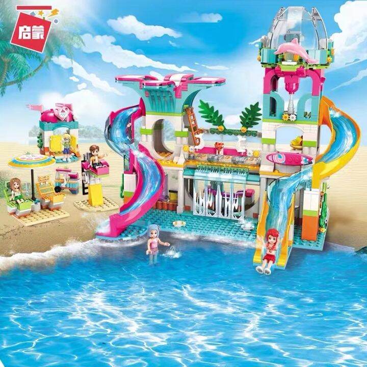 Enlighten Lego Toy Shirley Sunny Water Park Bricks 2022 启蒙 阳光水上乐园 ...