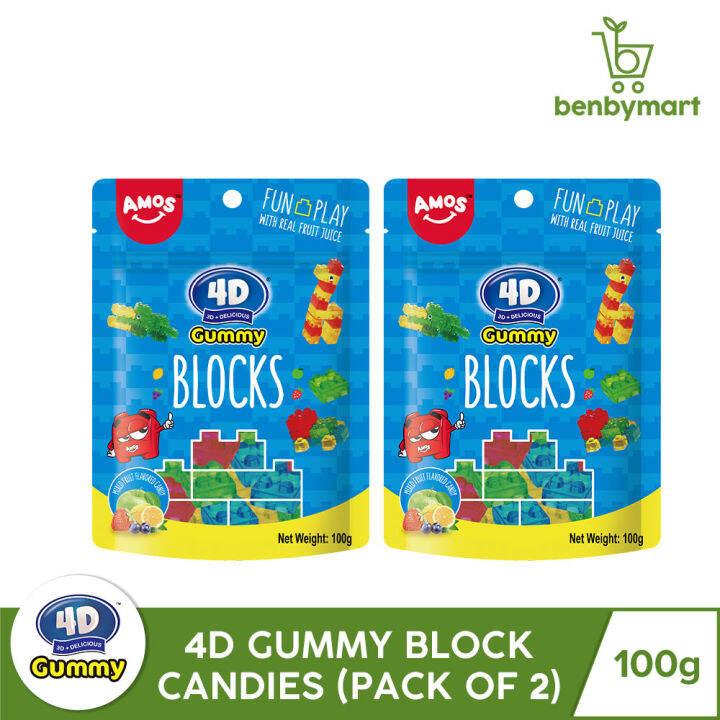 4D Gummy Blocks 100g x2 | Lazada PH