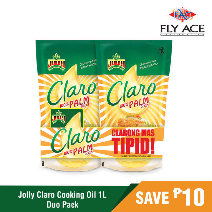 Jolly Claro Cooking Oil 1L Duo Pack - SAVE P10 | Lazada PH