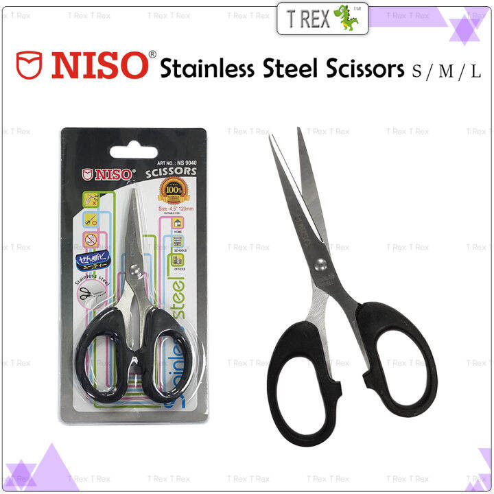Niso Stainless Steel Scissors / Paper Scissors / School Use Scissors ...