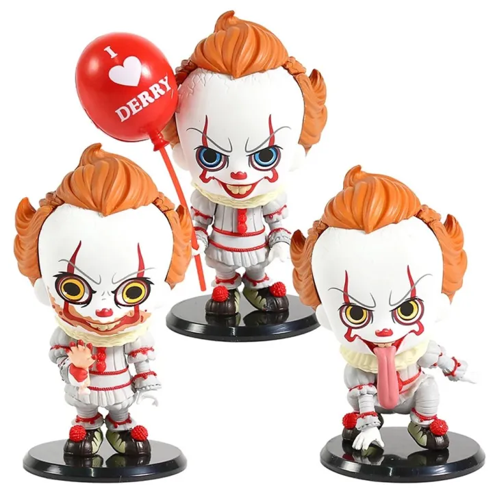 EAURA Kawaii Collectible Clown Pennywise Ornaments Kids Toys Figures ...