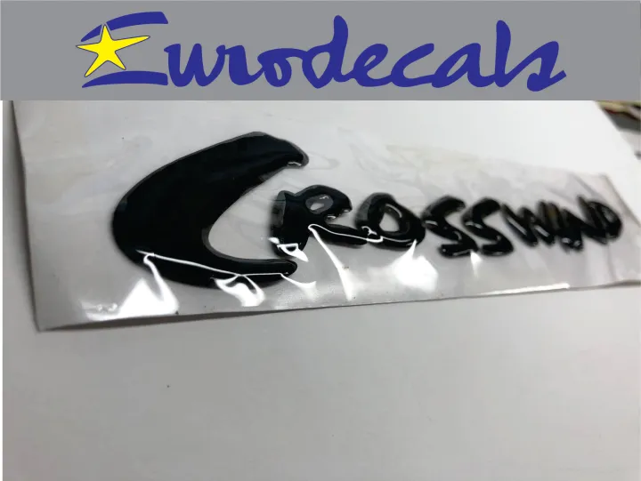 Eurodecals Black Crosswind Silicon emblem Sticker | Lazada PH