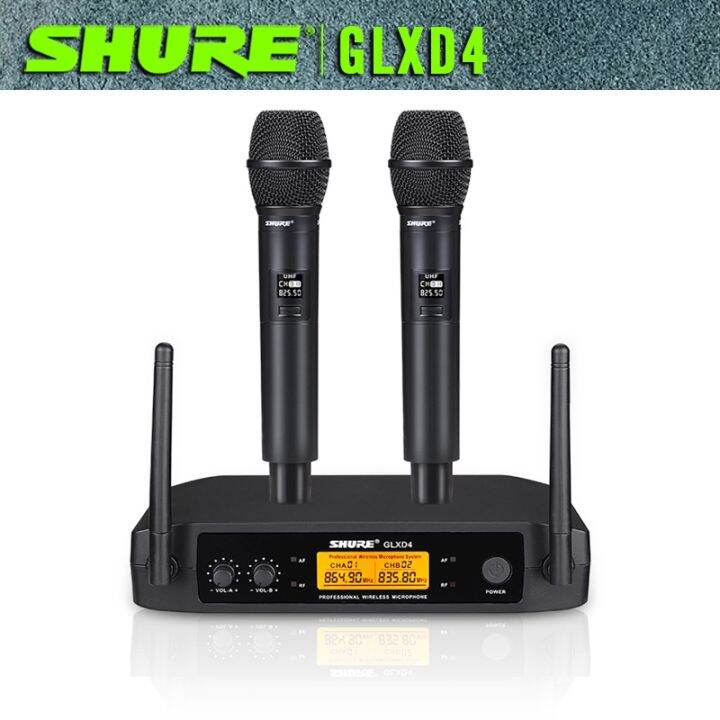 Hot HF Dress tide shure/GLXD4 wireless microphone original brandedKaraoke MicUHF wireless mic ...