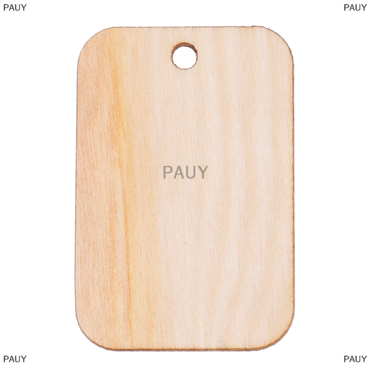 PAUY 50pcs Ornament Wood Planks Tags Wooden Hanging Labels Sheet DIY ...