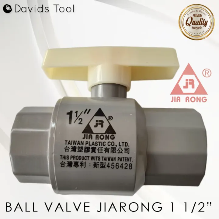Stop Kran Ball Valve Plastik Pvc 11/2 Inch Jiarong | Lazada Indonesia