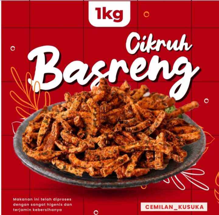 Baseng 1kg gratis ongkir/Basreng daun jeruk pedas 1kg/basreng viral ...