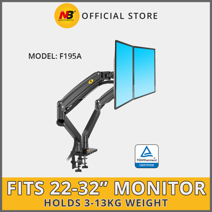 NB North Bayou Dual Monitor Arm Mount Stand F195A [NEW SERIES] | Lazada PH