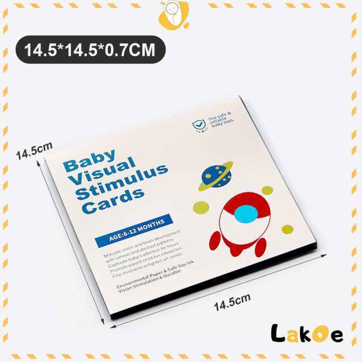 Infant Visual Stimulus Cards Baby Visual Stimulation Card Toys Black ...