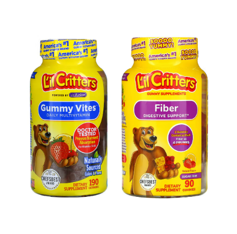 USAOnhand|L'il Critters, Fiber Digestive Support,GummyVites,Omega-3 ...