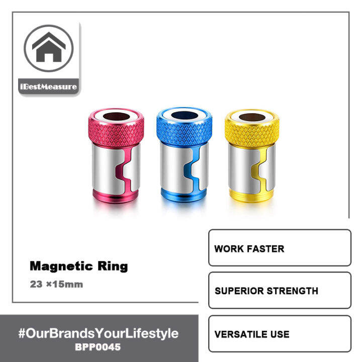 iBestMeasure Removable Universal Magnetic Ring 1/4” Metal Screwdriver ...