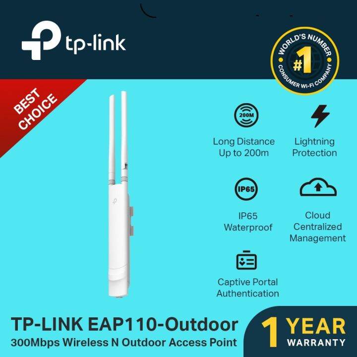 TP-Link Omada EAP110-Outdoor 300Mbps Wireless N Outdoor Access Point ...