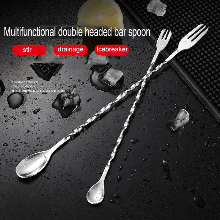 304 Stainless Stirrer Bar Spoon Stainless Food Grade Milktea Stirrer ...