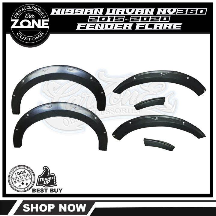 Nissan Urvan NV350 2015-2020 Slim-Type Fender Flare (Black) | Lazada PH