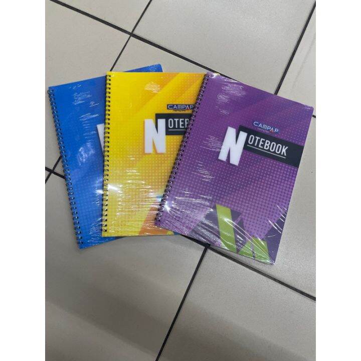 Campap A4 Write On Spring Notebook 80gsm -(1s/PCS) Buku Nota Buku Tulis ...