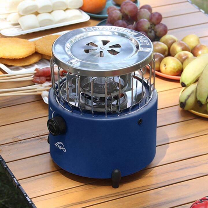 2 in 1 Gas Heater Stove 2000W Adjustable Camping Heating Cooker Stove ...