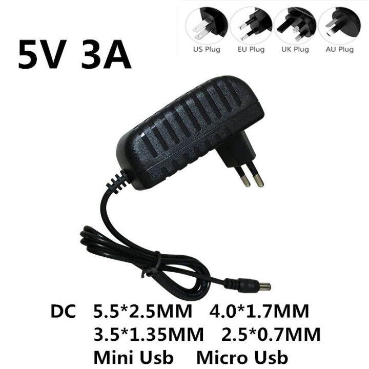 ஐ AC / DC Adapter 5V 3A 100-240V Converter power 5 V Volt 3000MA Power ...