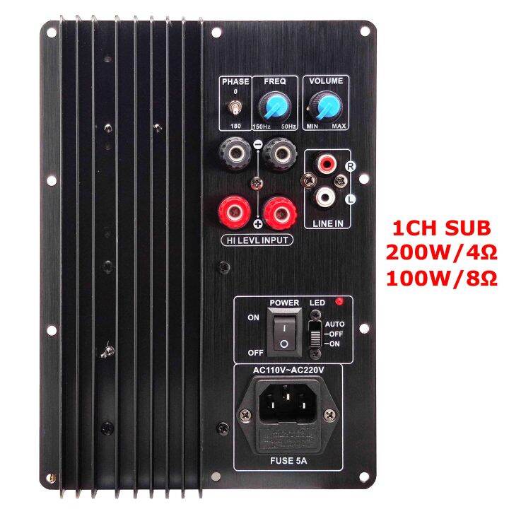 110V~220V 100W 200W Heavy Subwoofer Digital Power Amplifier Board Active Power Amplifier Board ...