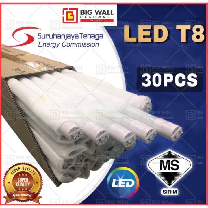 [SIRIM] 30PCS LED T8 Tube Light 9W 22W 2ft 4ft Lampu Fluorescent Tube Lampu Panjang Daylight ...