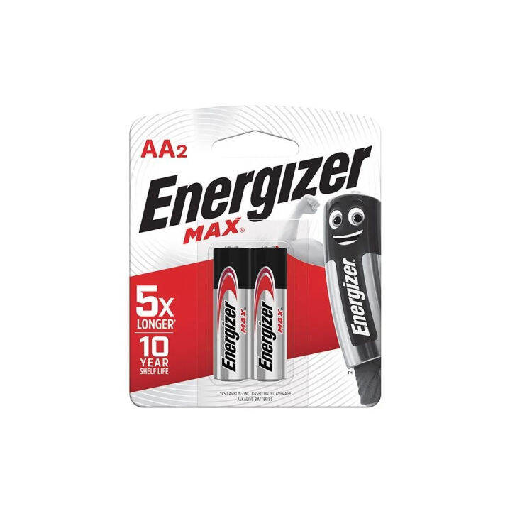 [Hayllo] Energizer Max AA Battery LR6 Alkaline Batteries 1.5V 2pcs/pack | Lazada