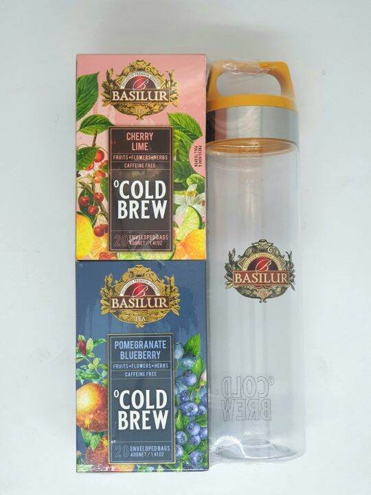 BASILUR TEA "Limited Collection" SET D with free Cold Brew Tumbler ...