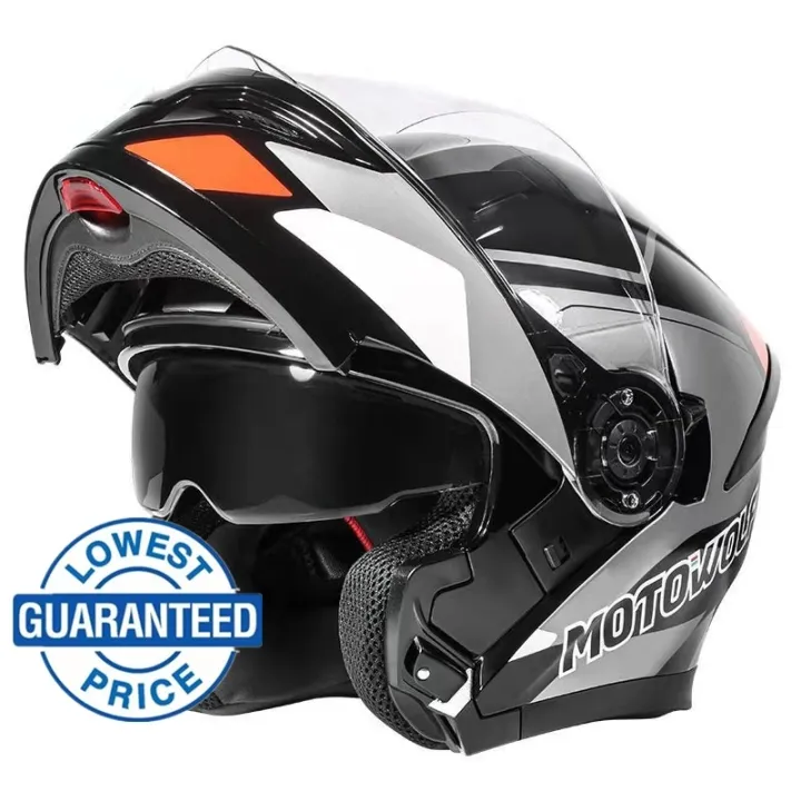 Motorcycle helmet full face couple cool beauty fall helmets | Lazada PH
