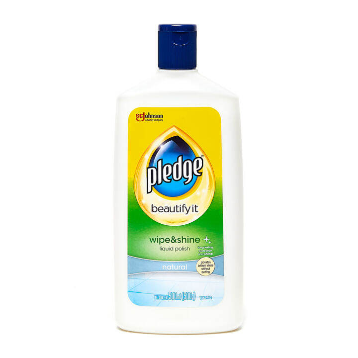 Pledge Natural Wipe & Shine Liquid Polish, 250ml | Lazada PH