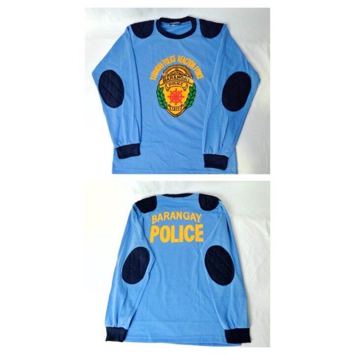 Barangay Police Sweatshirt (long sleeves) with foam-padded shoulders ...