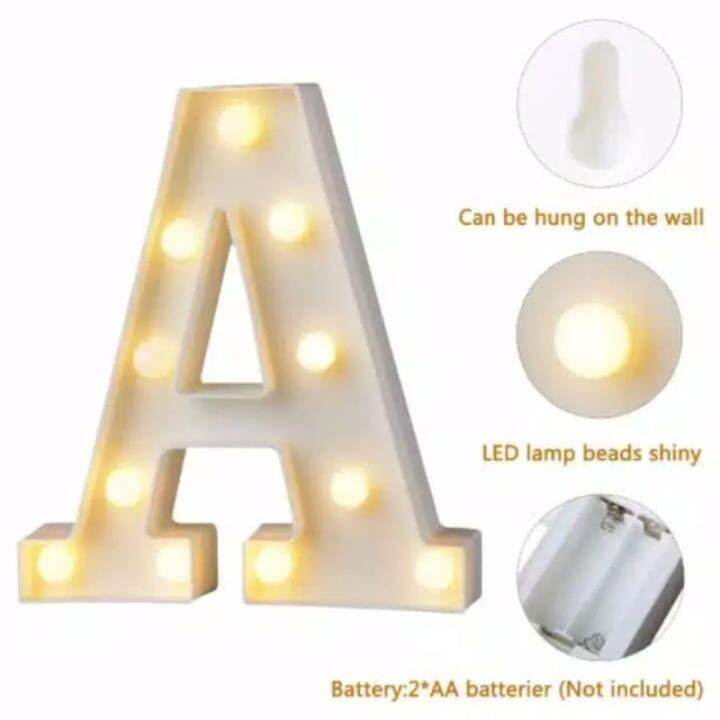 LAMPU LED HURUF, LAMPU HURUF A-Z, LAMPU HURUF LENGKAP, LAMPU LED ABJAD ...