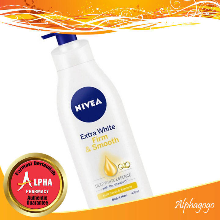Nivea Extra White firm & smooth Q10 (400ml) | Lazada