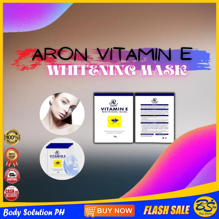 ORIGINAL ARON VITAMEN E WHITENING MASK 30G MASK WHITENING SKIN FACE ...