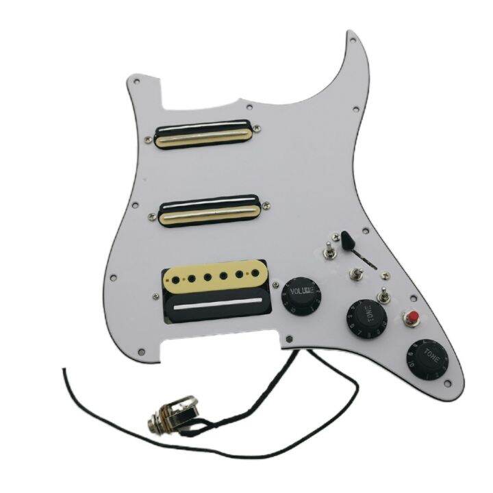 Prewired loaded Pickguard Guitar Pickups Humbucker Pickups Alnico 5 HSS ...