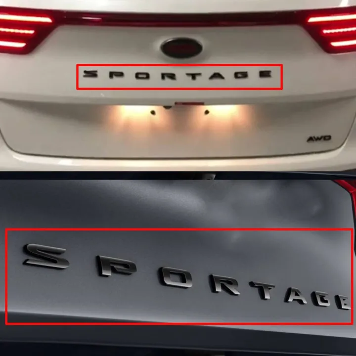 Car Trunk Rear Sticker SPORTAGE Emblem Logo Sticker For KIA SPORTAGE GT ...