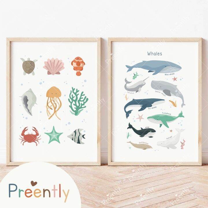 Under the Sea - Laminated Educational Wall Charts for Homeschooling and ...