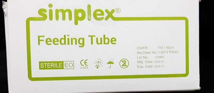SIMPLEX STERILE FEEDING TUBE SIZE Fr5/40cm | Lazada PH