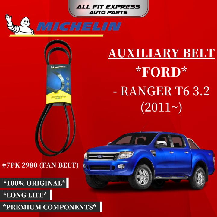 FORD RANGER T6 3.2 (2011~) MICHELIN BELT 7PK 2980 (FAN BELT) 100% ...