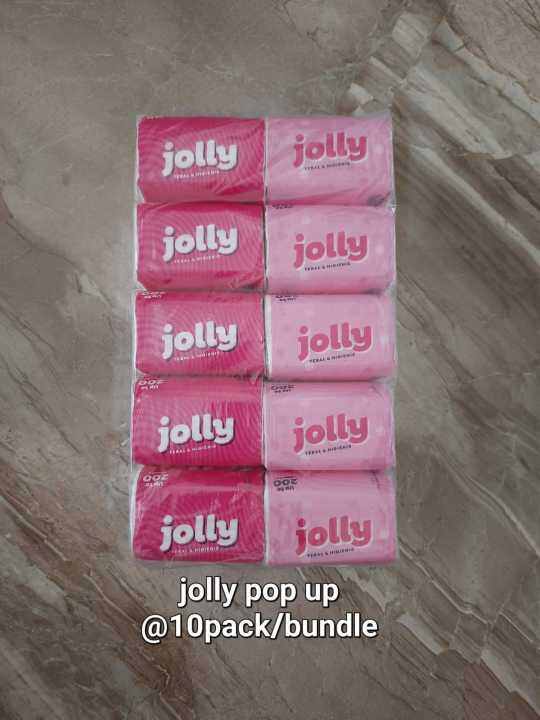 tisu tissu pop up JOLLY tissue meja kecil 90gr 2ply up to 200sheet per ...