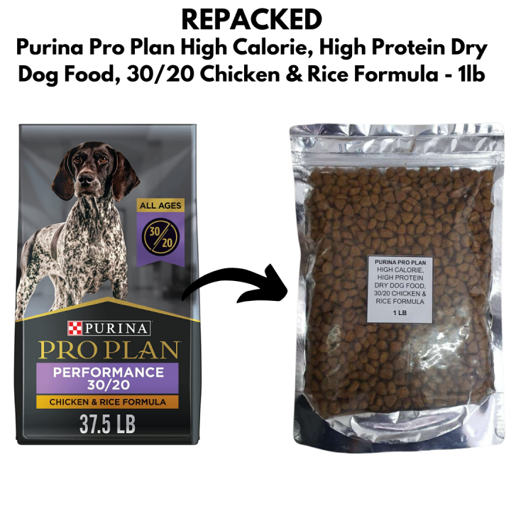 Purina Pro Plan High Calorie, High Protein Dry Dog Food, 30/20 Chicken ...