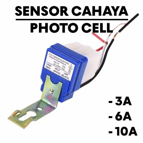 Photo Cell Fotocell Sensor Cahaya 220V 3A 6A 10A | Lazada Indonesia