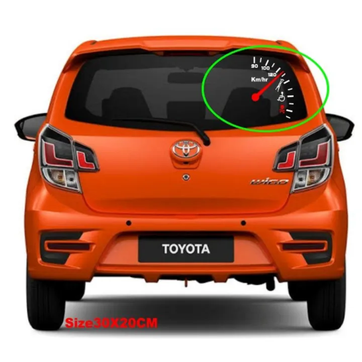 Toyota Wigo Car Sticker for rear windshield | Lazada PH