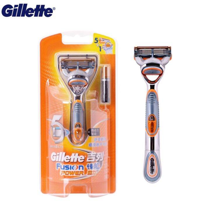 Gillette Fusion Power Razor Electric Waterproof Shaver Battery Powered ...